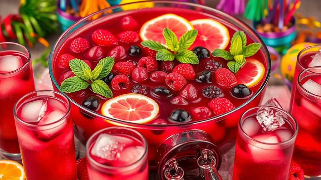 Red Party Punch: A Festive and Fun Beverage - Dessert Recipes